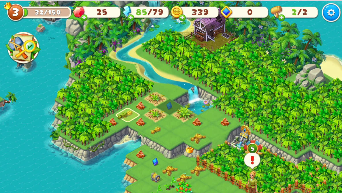 Tropical Merge - Play online at Coolmath Games
